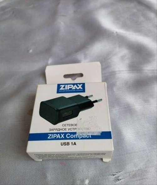 Сетевое зарядное устройство zipax Compact USB 1A