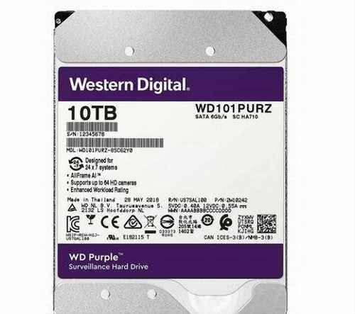 Western digital purple 10 tb (WD101purz) новые