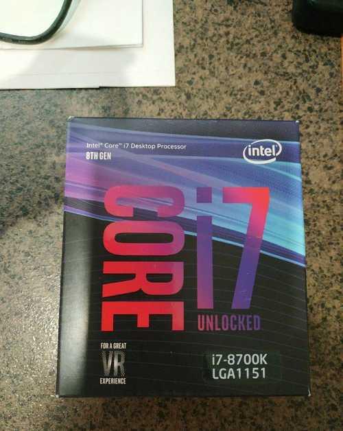 Процессор intel i7 8700k Box на гарантии