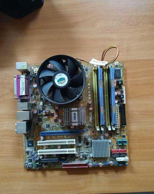 Материнская плата LGA775 + процессор + память
