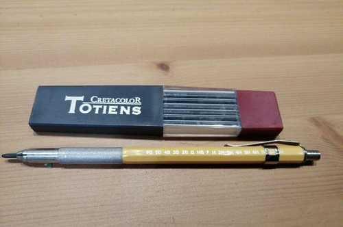 Цанговый карандаш cretacolor totiens и 12 стержней