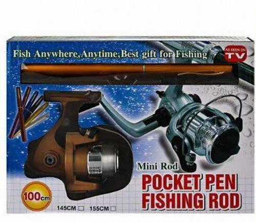 Удочка ручка с катушкой Pocket Pen Fishing Rod