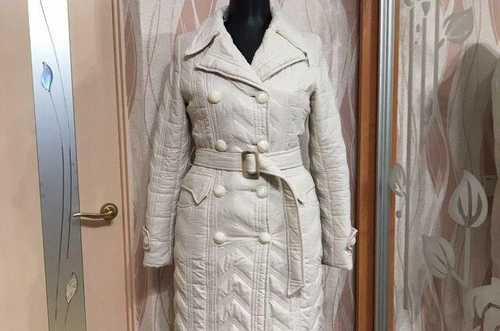 Пальто женское стеганное Burberry 46 размер
