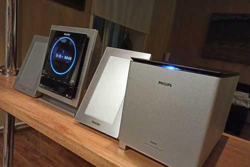 Philips музыкальный центр 2.1 двд юсб мр3 100 ватт