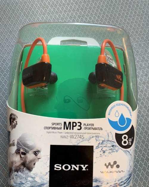 Беспроводной водонепроницаемый mp3 плеер Sony