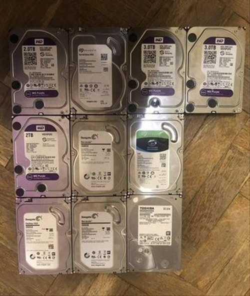 Жесткие диски 3TB, 2TB, 1TB, 500 GB