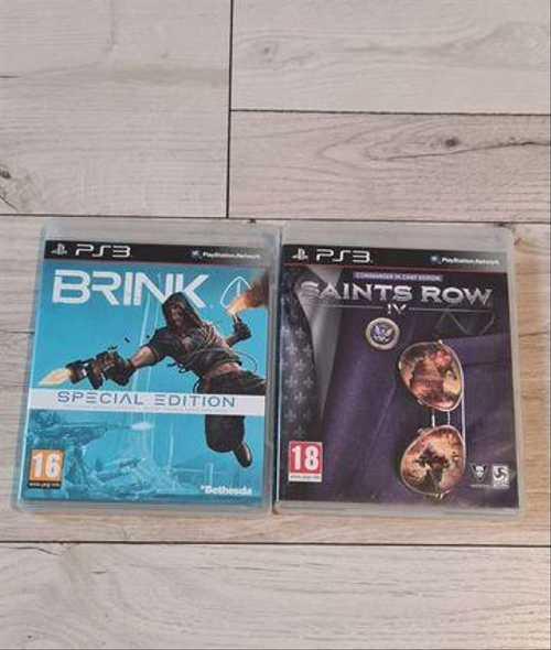 Игры ps3 Brink и Saints Row 4