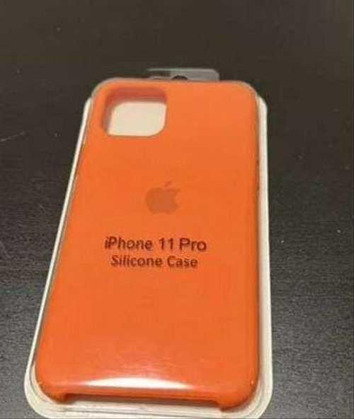 Чехол silicone case оптом на iPhone 11 pro оранжев