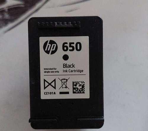 Картридж для стуйного принтера HP 650 черный