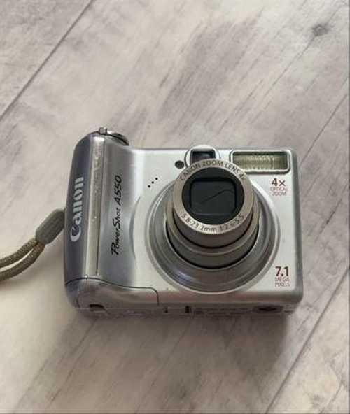 Компактный фотоаппарат Powershot A550