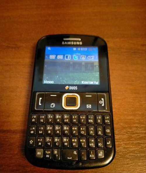 Телефон Samsung e2222 Duos qwerty 2-sim