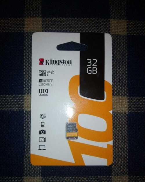 Карта памяти micro SD 32GB Kingston. Новая