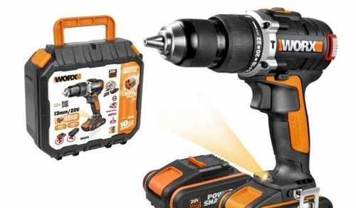 Дрель-шуруповерт аккумуляторная worx WX373