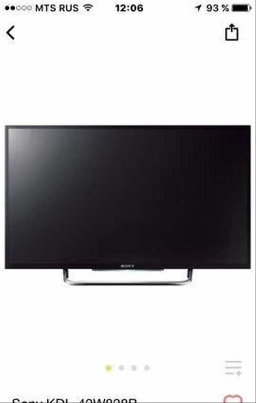 Продам новый телевизор Sony KDL-42W828B