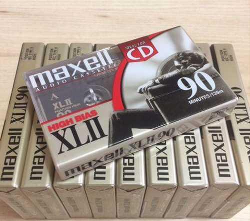 Аудиокассеты Maxell xlii 90 хром новые в упаковке