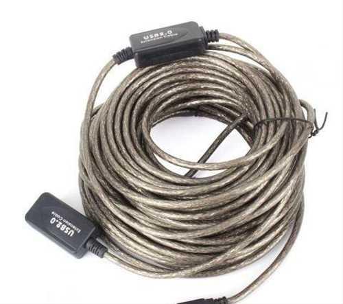 USB кабель, удлинитель 15 метров 2.0 активный