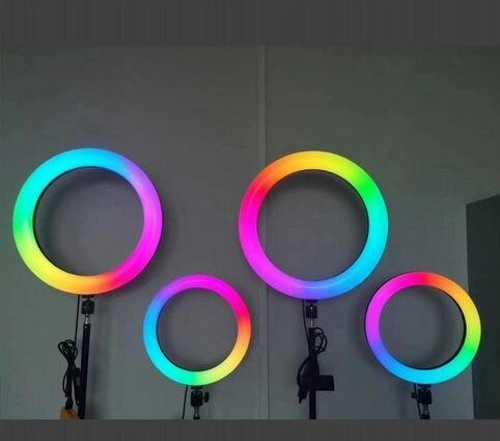 Светодиодная LED RGB лампа 26,30,32,36,45,55см