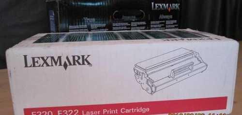 Картриджи для лазерного принтера lexmark E320 E322
