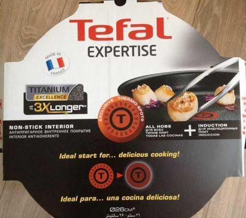 Сотейник Tefal expertise 26 см с крышкой