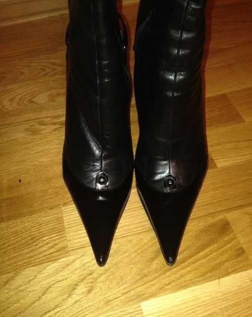 Кожаные сапоги фирмы Gianmarco Lorenzi. 39-40