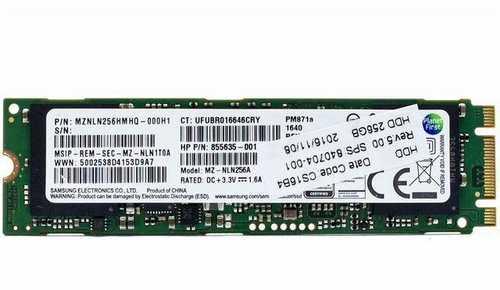 SSD M.2 SATA 256Gb Samsung mznln256hmhq hdssd79