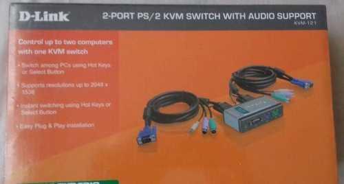 KVM-свитч D-Link KVM-121 новый