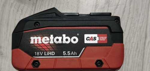 Аккумулятор Metabo 18v LiHD 5.5Ah