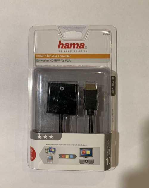Переходник Адаптер Hama hdmi - VGA H-54569 (новый)