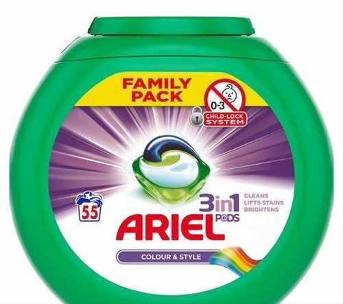 Капсулы для стирки Ariel 3 in 1 Pods Colour And St