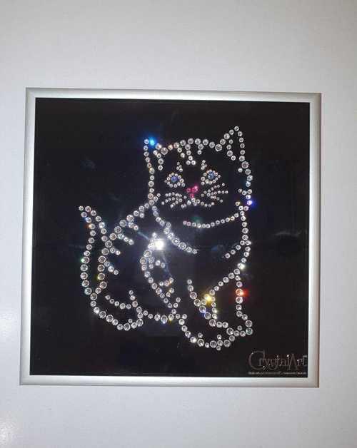 Картина с кристаллами Swarovski новая