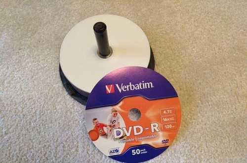 Диски DVD-R Verbatim Printable 21 штука