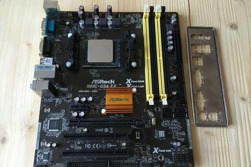 Материнская плата ASRock N68C-GS4 + проц Athlon240