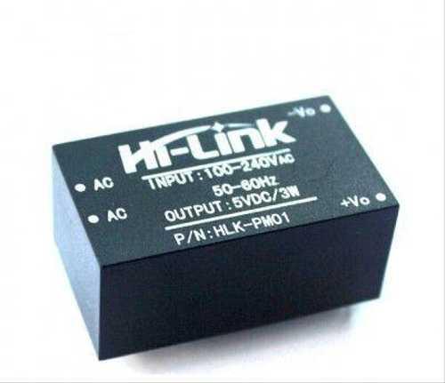 AC/DC конвертер HLK-PM03, 3.3В 3Вт