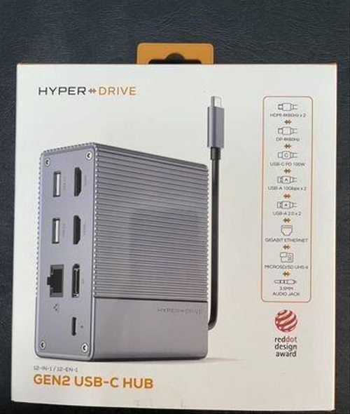 Hyper HyperDrive Gen2 12-Port USB-C Hub for Mac