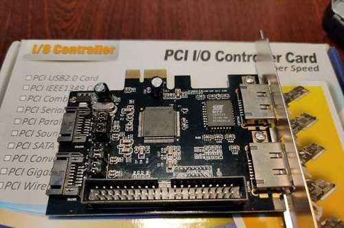 Контроллер SATA/esata и IDE на PCIe