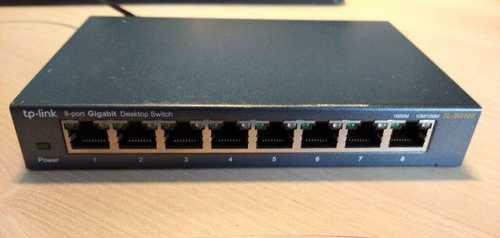 Коммутатор (switch) 8 портов TP-Link гигабитный