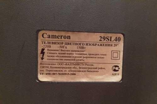 Схема телевизора cameron 29sl40