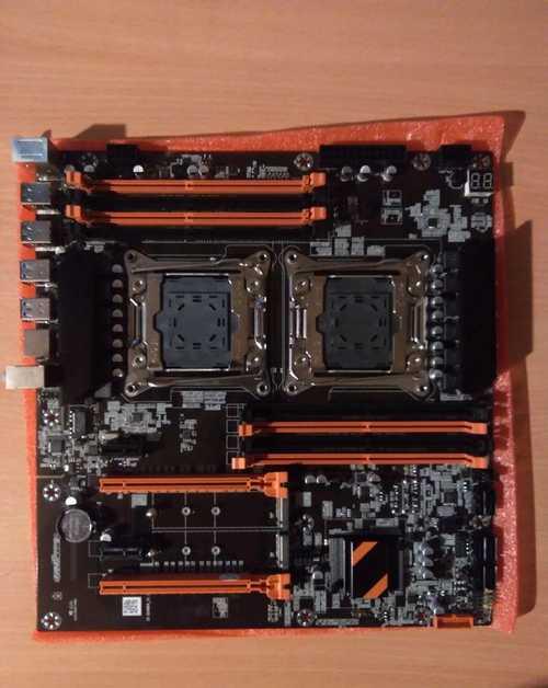 Мать Kllisre X99 с двумя процессорами LGA 2011-v3