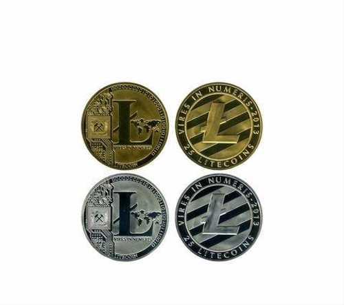 Набор из двух коллекционных монет «Litecoin» UNC