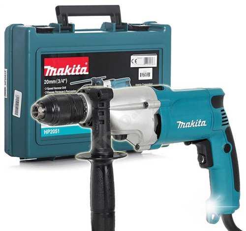 Двухскоростная ударная дрель Makita HP 2051 F