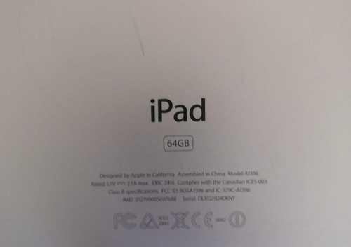 iPad 2 64gb, Wi-Fi +GSM