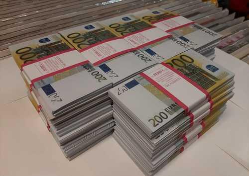 50 Пачек Билет Банка Приколов 200 Евро Euro