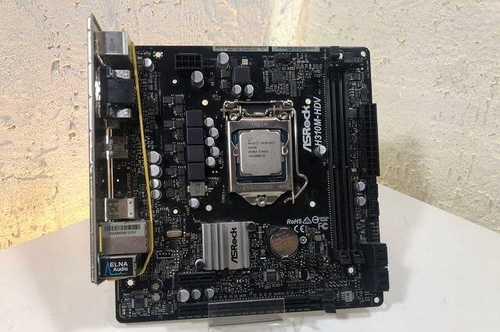 Процессор intel Celeron G4900 + Asrock H310M-HDV
