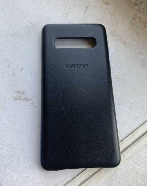 Чехол Samsung Galaxy s10 кожа