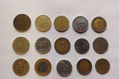 Монеты Мира 120 шт без повтора только экзотика