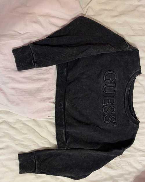 Свитшот Укорочённый бомбер худи Guess S новый