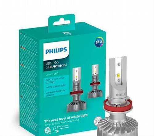 Комплект светодиодных ламп H8/11/16 Philips Ultino