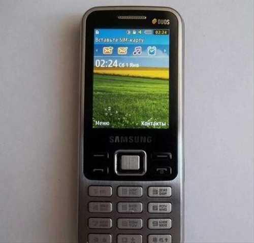 Кнопочный телефон Samsung GT-C3322 DuoS новый