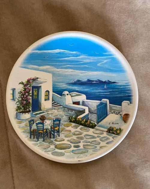 Настенная коллекционная тарелка (Греция)