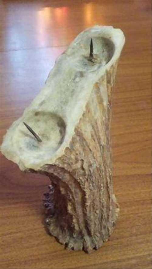 Подсвечник из рога лося